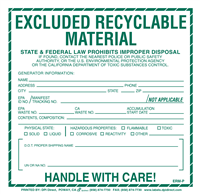 Custom Haz Waste Labels