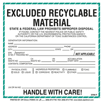 Custom Haz Waste Labels